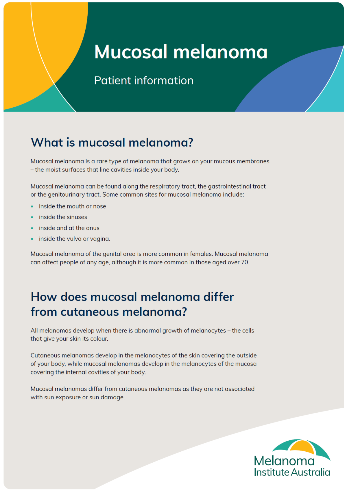 Melanoma Diagnosis Melanoma Institute Australia